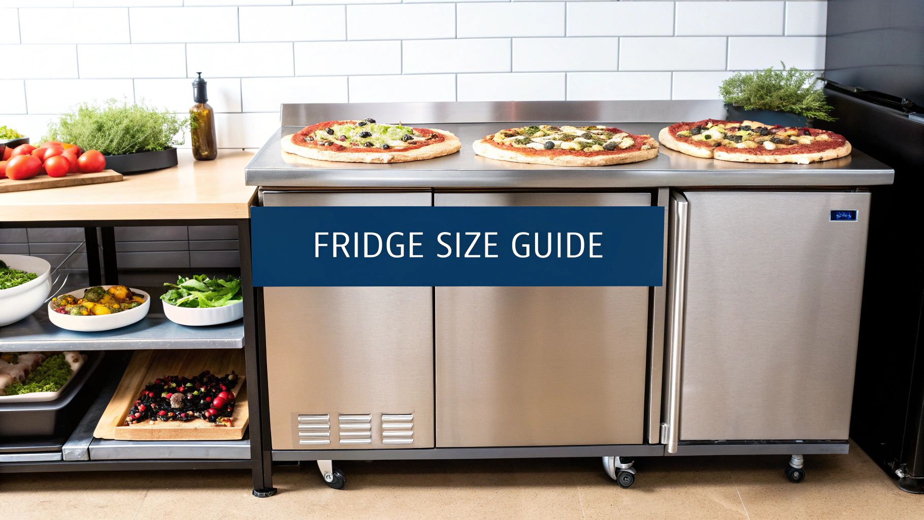 Mastering Under Counter Fridge Sizes for Your Pizza Prep Table
